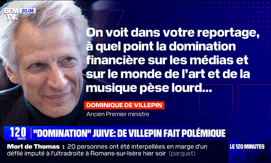 Le curieux numéro de Dominique de Villepin sur Israël – LDJ