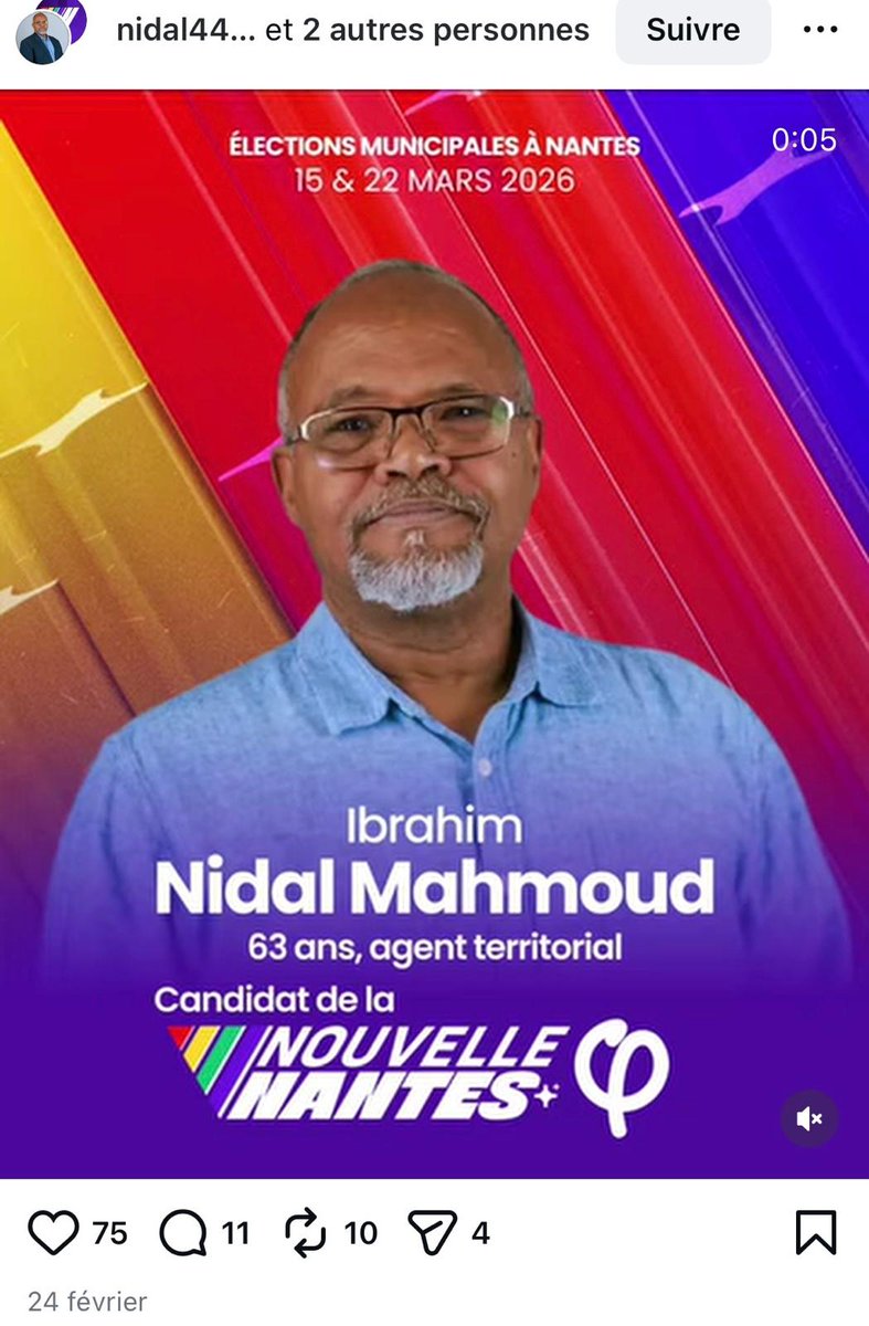 NANTES-Ibrahim Nidal Mahmoud LFI soutient au Hamas et est colisitier du ...
